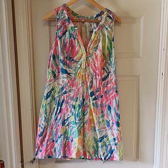 Lilly Pulitzer | Dresses | Lilly Pulitzer Brand Colorful Sleeveless ...